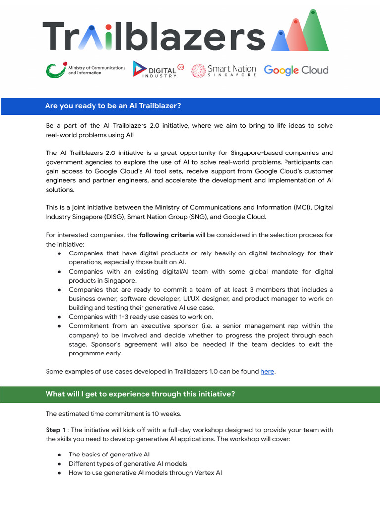 AI Trailblazers 2.0 Initiative Overview | PDF | Artificial Intelligence ...