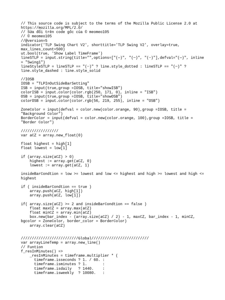 TLP Swing Chart V2 - Sao Chép | PDF | Computer Programming