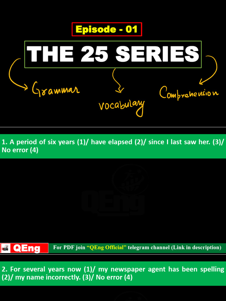 Episode - 01 (Error Detections) Without Annotations | PDF