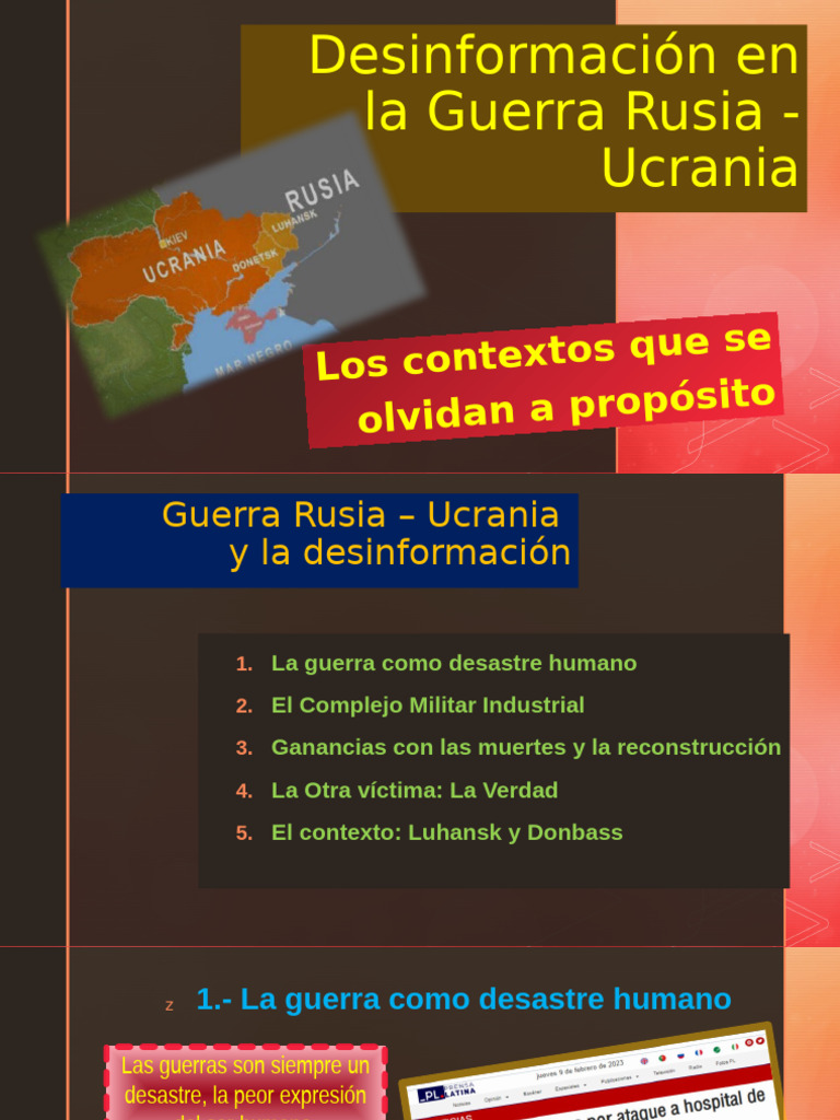 Rusia Ucrania Desinformacion | PDF