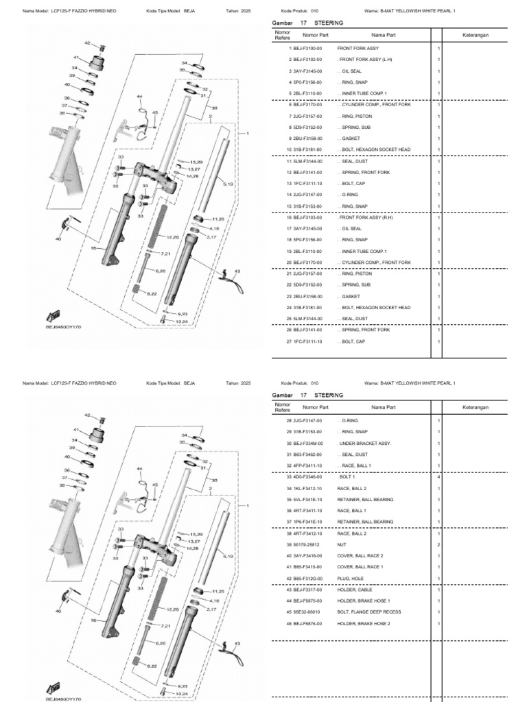 Lcf125-f Fazzio Hybrid Neo Steering | PDF