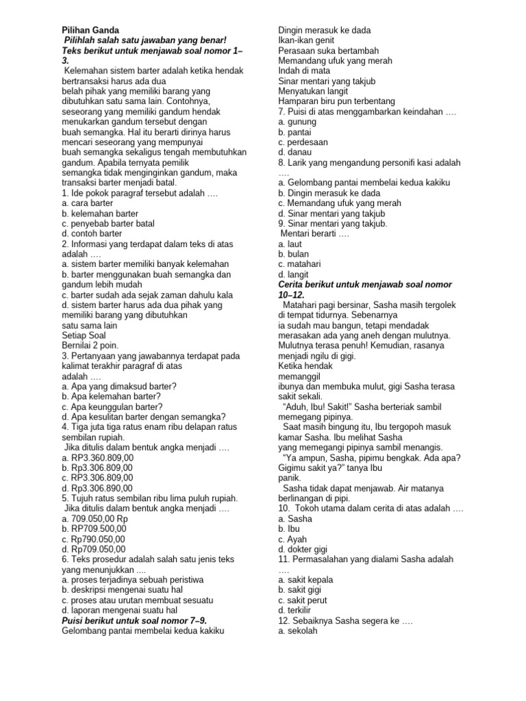 Pilihan Ganda | PDF