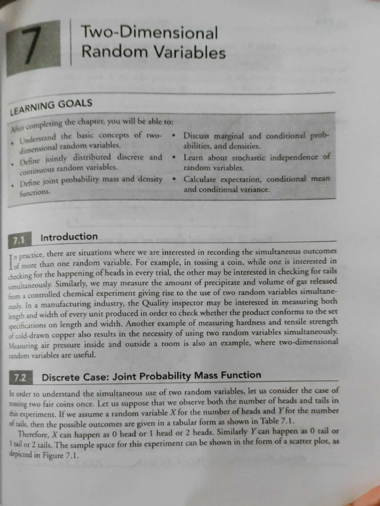 7 Two Dimen Random Variables | PDF
