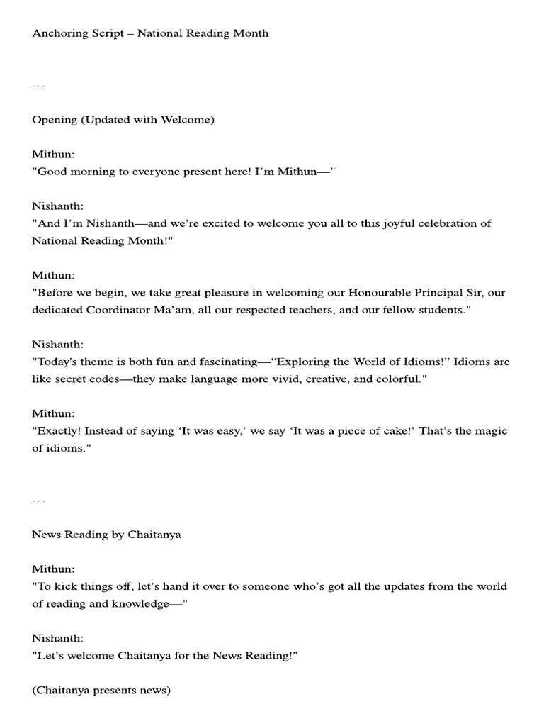 Weekend Assembly | PDF