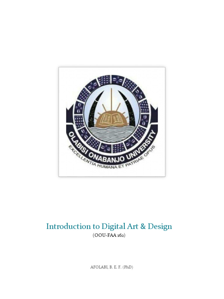 OOU-FAA 162 Intro To Digital Art & Design - FULL | PDF | Multimedia ...