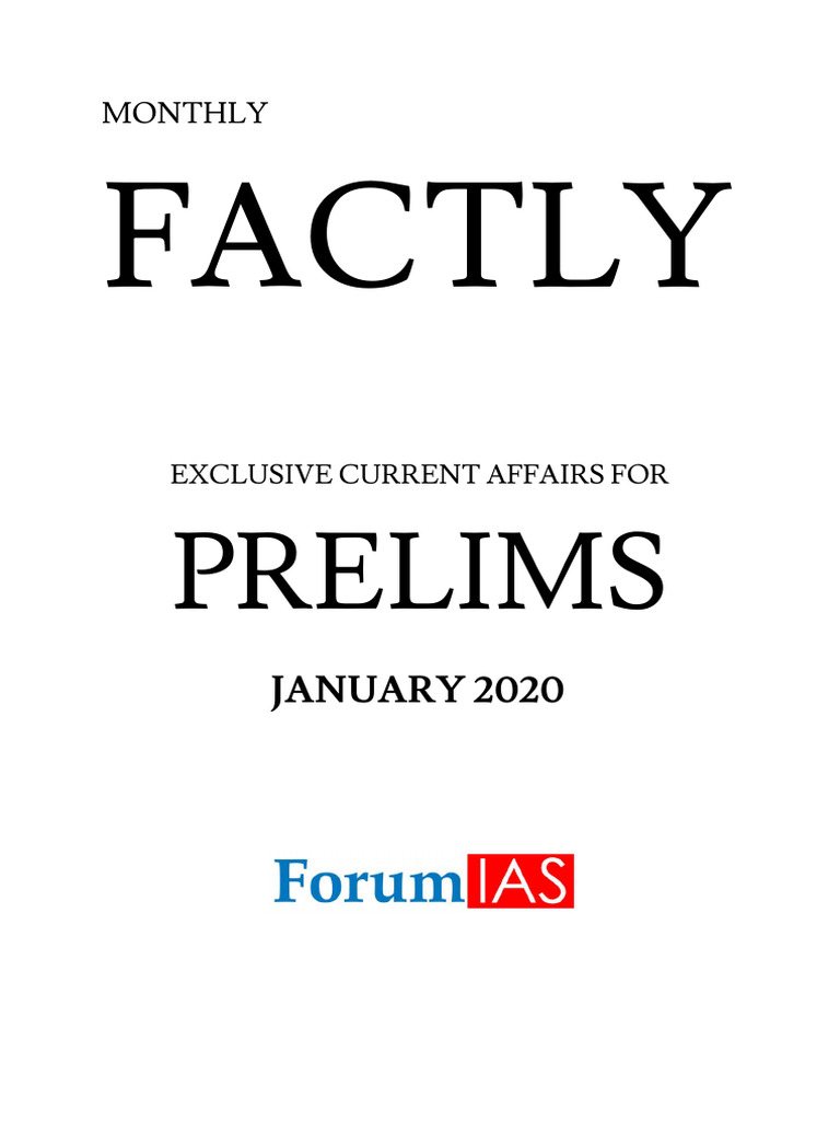 Factly January 2020 Final. | PDF | Languages Of India