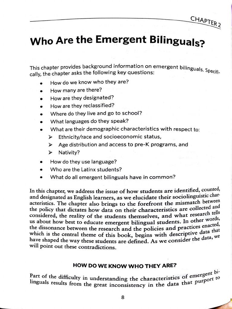 Understanding Emergent Bilinguals | PDF