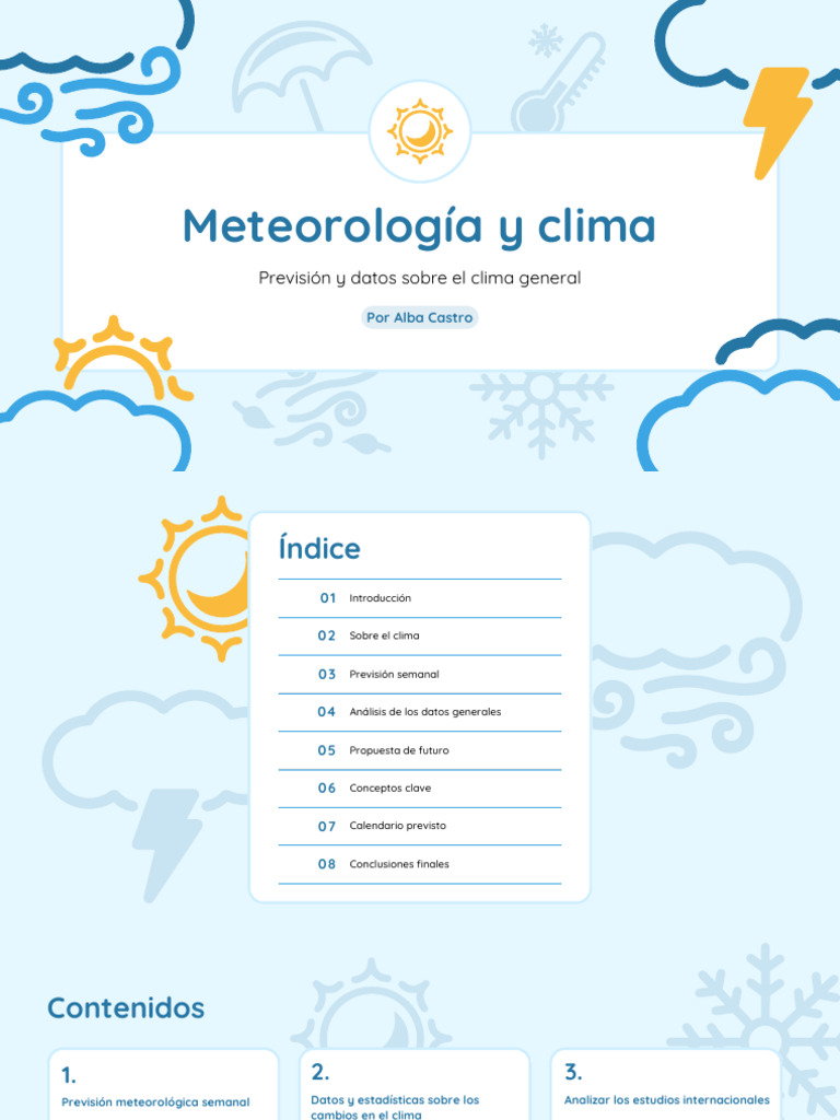 Presentación Meteorología Ilustrado Azul 20250603 110802 0000 | PDF | Peligros Naturales ...