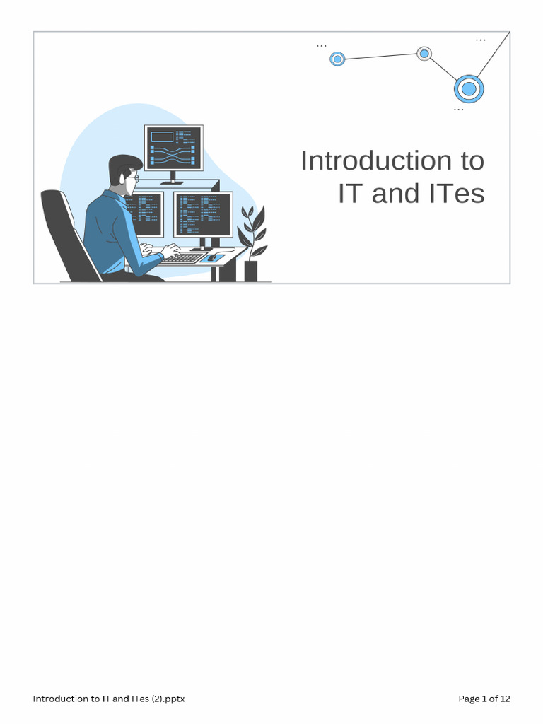Introduction To IT and ITes (2) .PPTX - 20250702 - 030515 - 0000 | PDF
