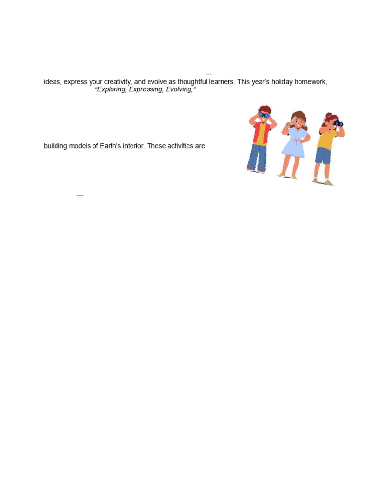 Class 7 Summer Holiday Homework | PDF | Learning | Thermometer