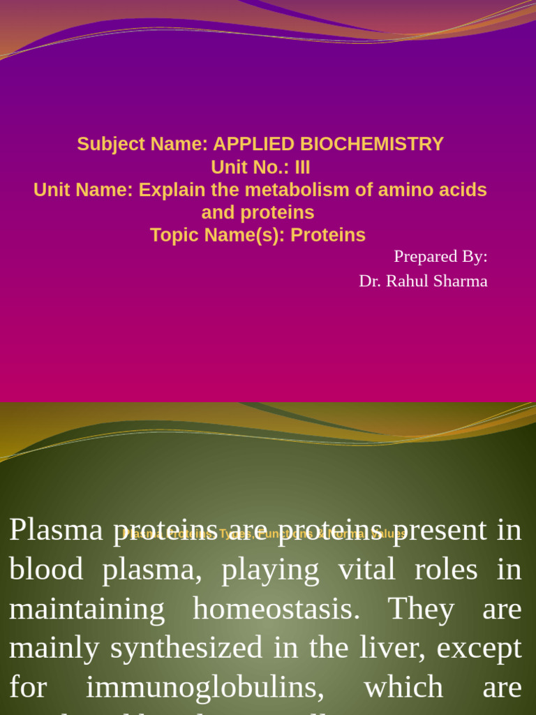 Plasma Protein - Types, Function & Normal Values, Causes of Proteinuria ...