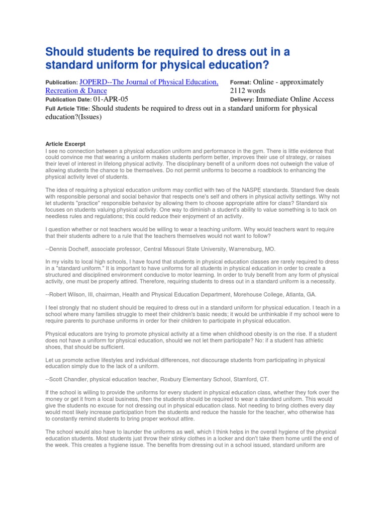 Dressing Pe Teacher | PDF | Physical Education | Clothing