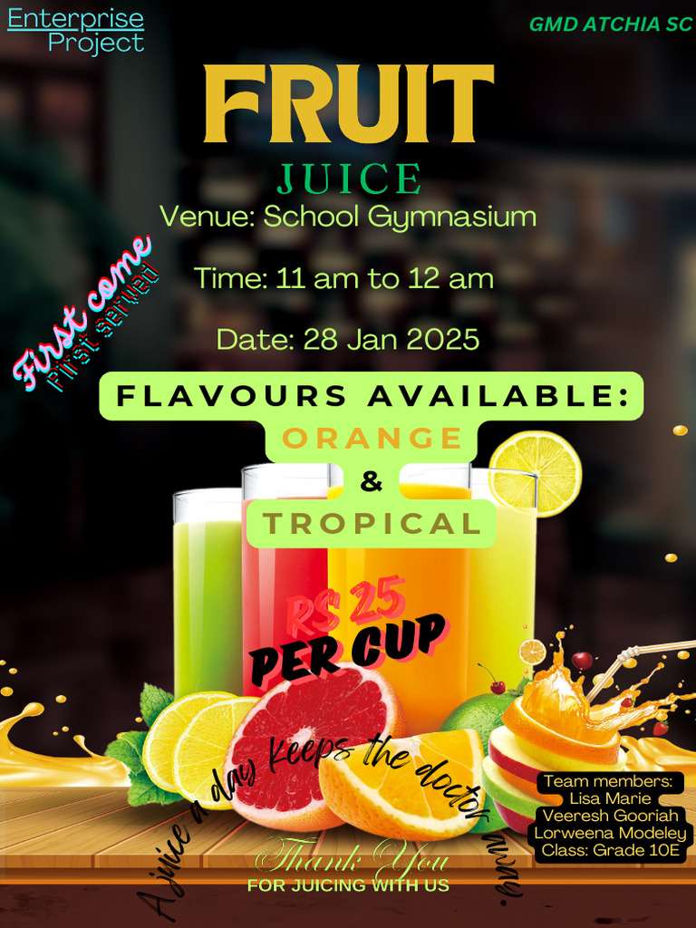 Fruit Juice Poster | PDF