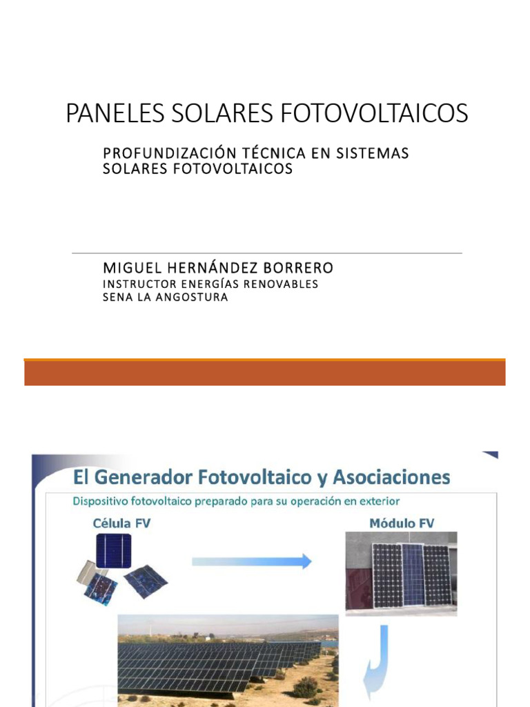 Estructura y Tipos de Paneles Solares | PDF | Panel solar | Fotovoltaica