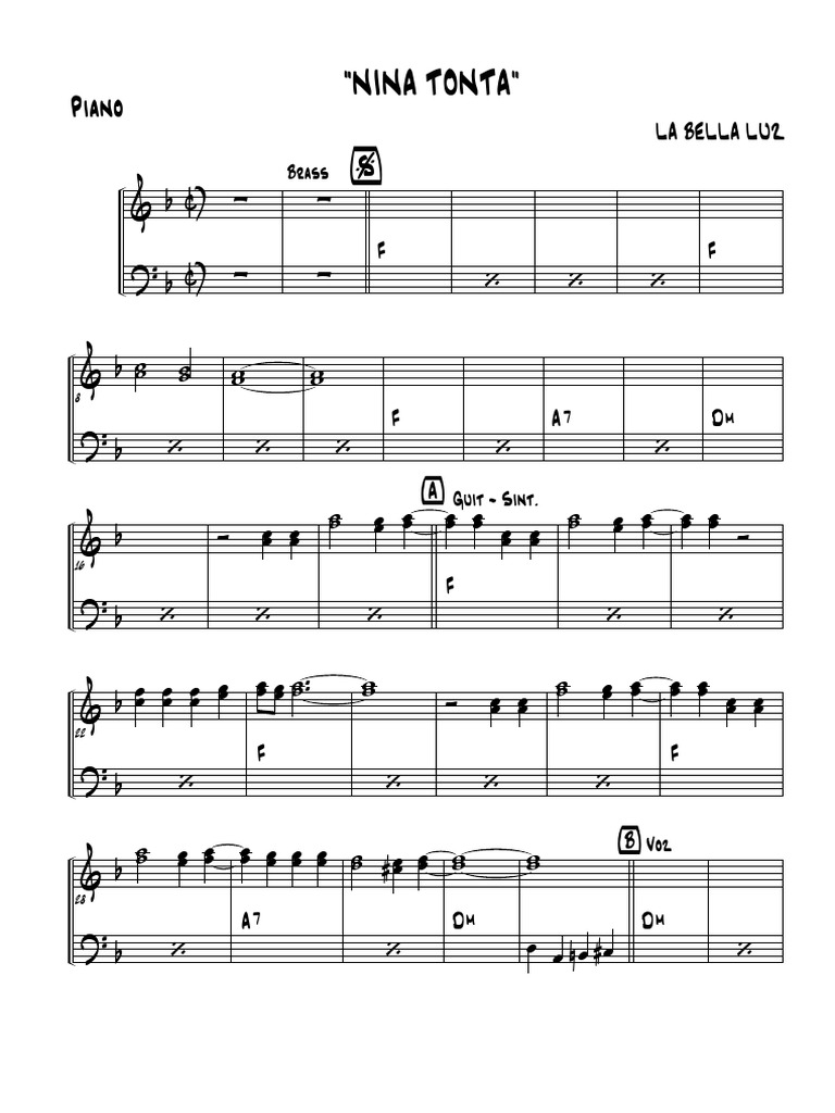 Mix Bella Luz - Bass | PDF