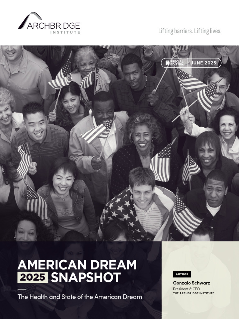 American Dream: Status in 2025 | PDF | Cost Of Living | American Dream