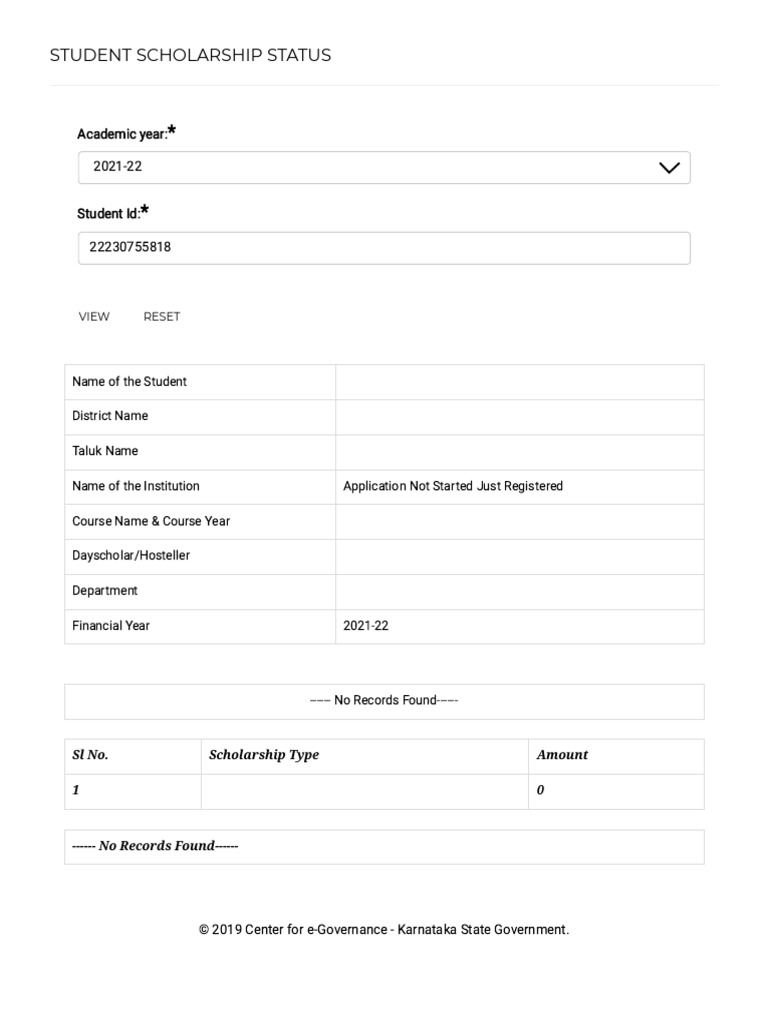 State Scholarship Portal | PDF