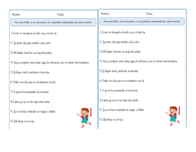 Acento Diacrítico | PDF