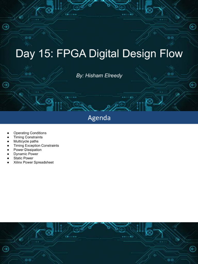 Day15-FPGA Digital Design Flow | PDF