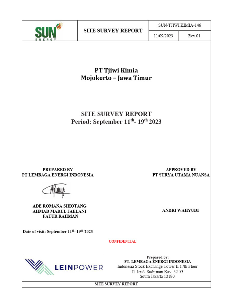 TSSR - PT Tjiwi Kimia - Mojokerto Rev1 | PDF | Power Inverter ...