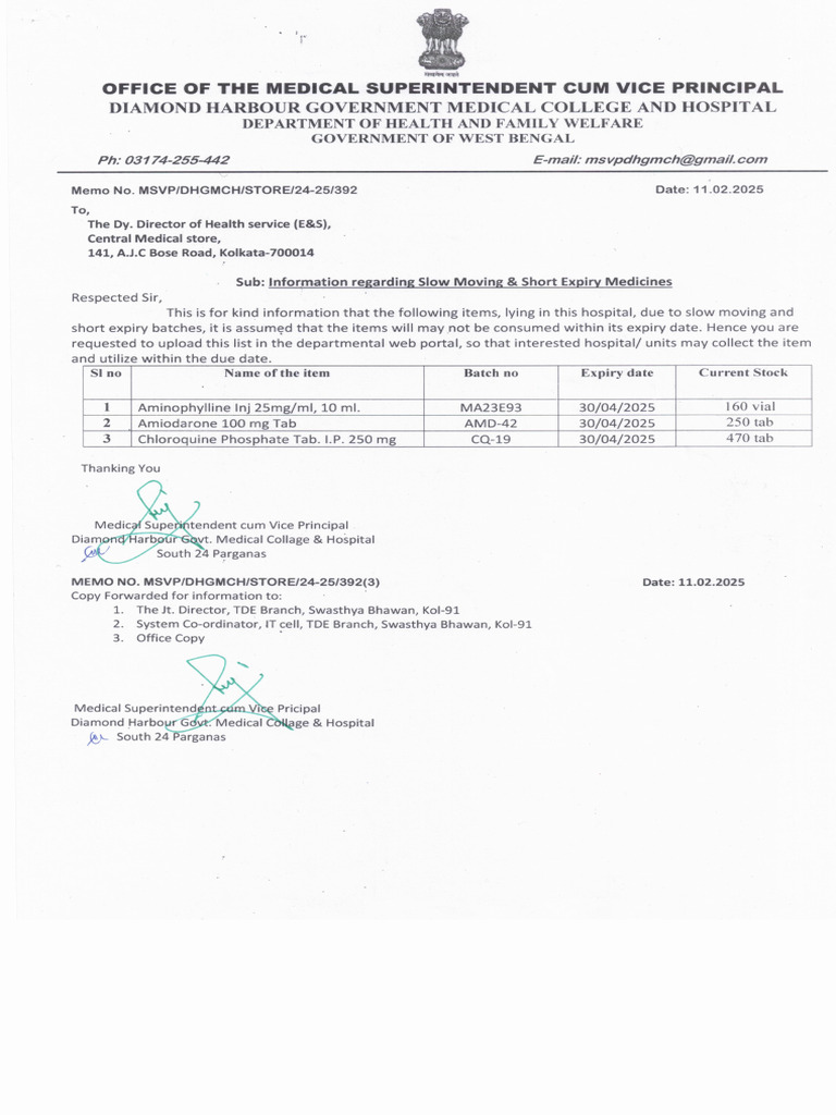 Slow Moving and Short Expiry Medicines | PDF