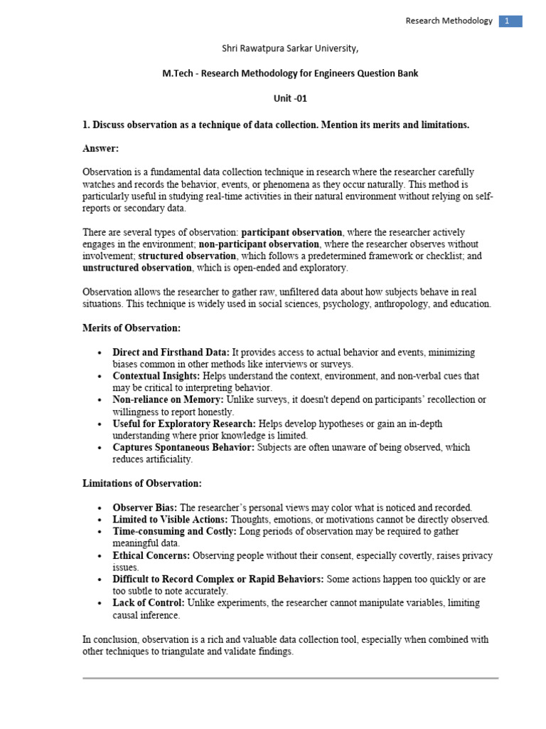 Research Methodology Question | PDF | Intellectual Property | Methodology