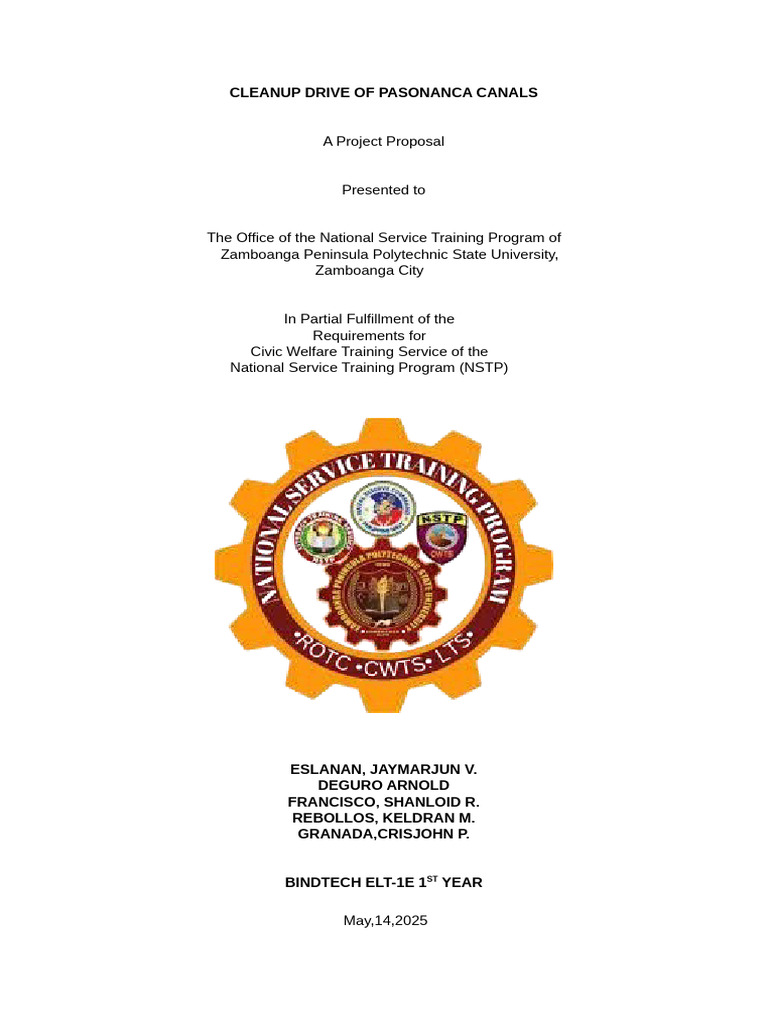 CWTS Project Proposal by Bindtech Elt-1e 1ST Year CWTS | PDF | Waste Management | Flood