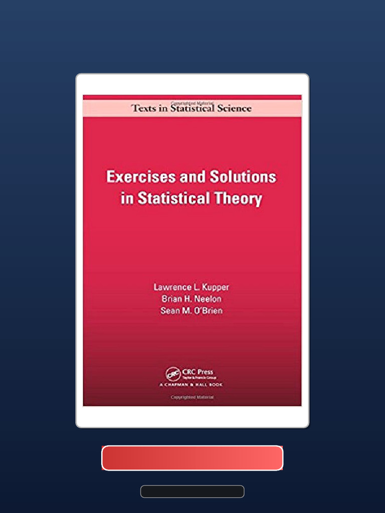 Complete Bundle Exercises and in Statistical Theory 1st Kupper Ebook ...