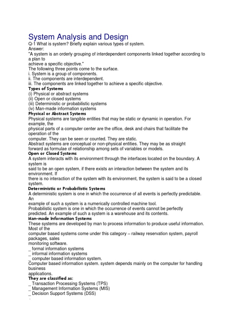 System Analysis and Design - Nidhi | PDF | Software Prototyping ...