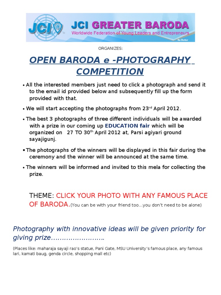 Jci e Photography Competition | PDF | Art