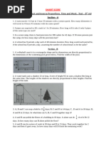 Class-8-Mathematics-Worksheet-DIRECT AND INVERSE PROPORTION | PDF | Speed