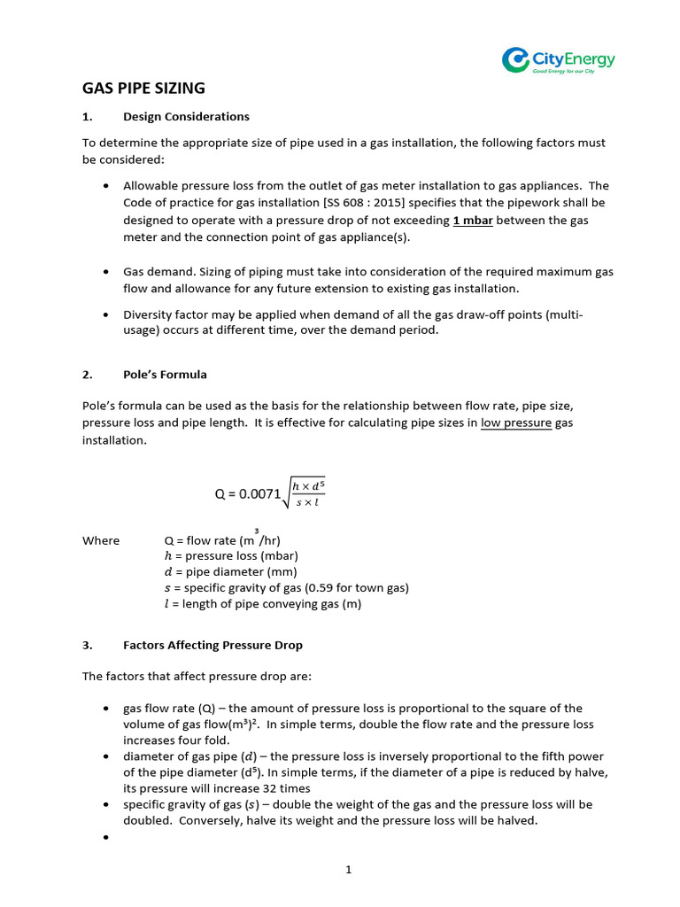 UK Commercial Gas Pipe Sizing Guide | PDF | Gases | Pipe (Fluid Conveyance)