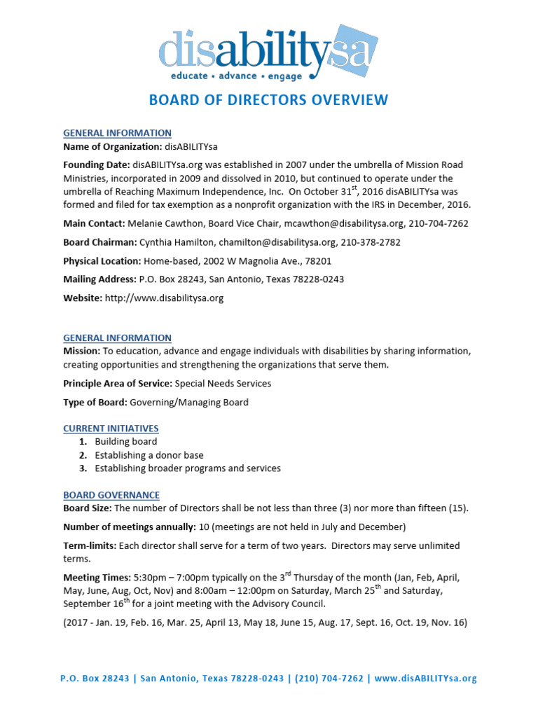 Board Recruitment Handout | PDF | Government Finances | Taxes