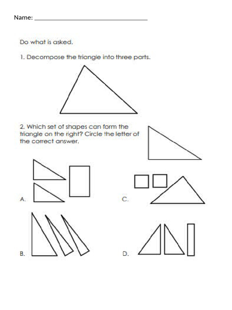 Day 3 Math Different Shape 2 | PDF