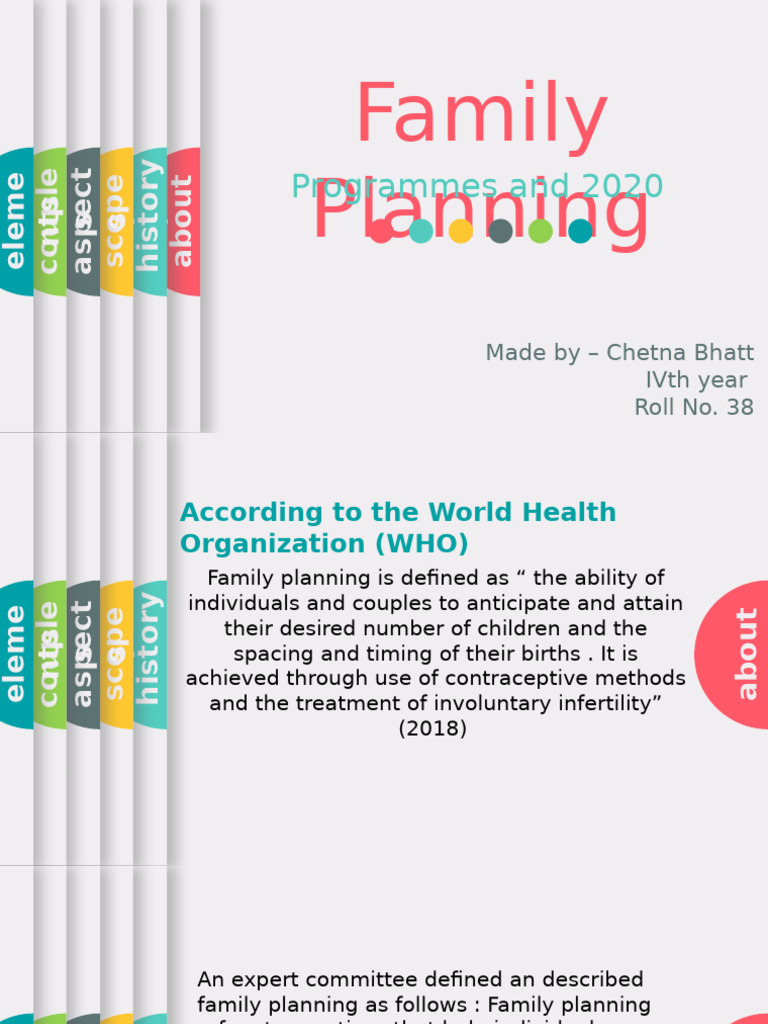 Family Planning Program Overview 2020 | PDF | Family Planning | Birth ...