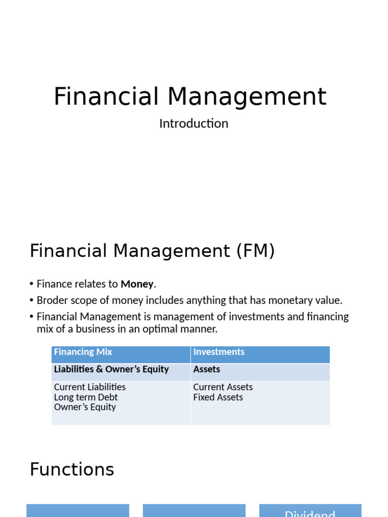 1 Introduction To Finance | PDF | Investing | Equity (Finance)