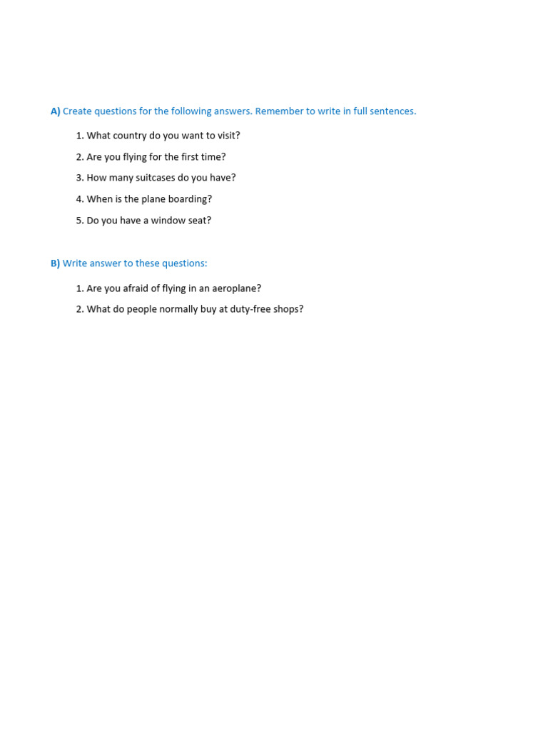 Additional Exercise Pdf