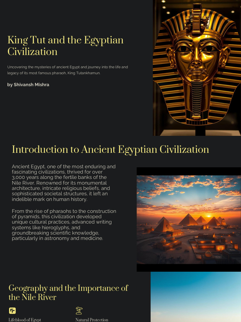King Tut and The Egyptian Civilization | PDF | Ancient Egyptian ...