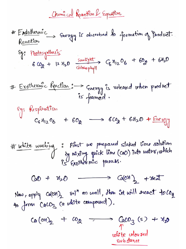Chemical Reaction & Equation Rxns | PDF