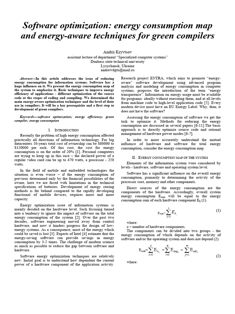 PACET 2015 Submission 75 | PDF | Program Optimization | Compiler