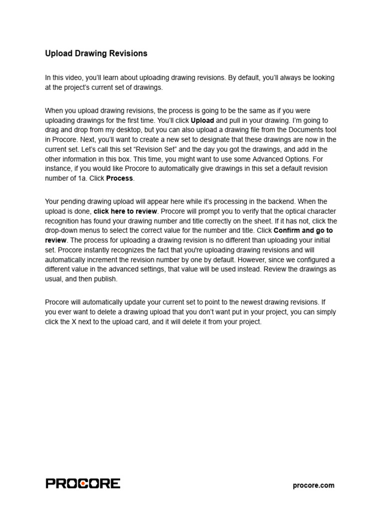 Drawings Upload Drawing Revisions | PDF