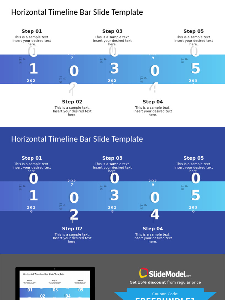 FF0548 01 Horizontal Timeline Bar Slide Template 16x9 1 | PDF