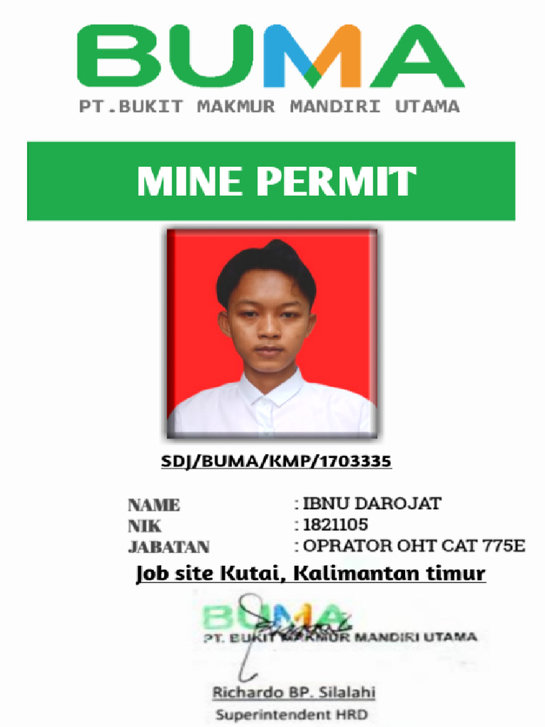Id Card Buma | PDF