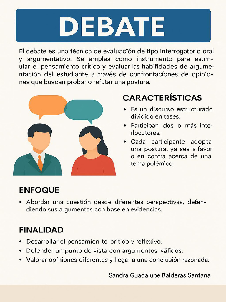 Infografia Debate Sandra | PDF