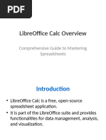 Class IX LibreOffice Calc Guide | PDF | Spreadsheet | Window (Computing)