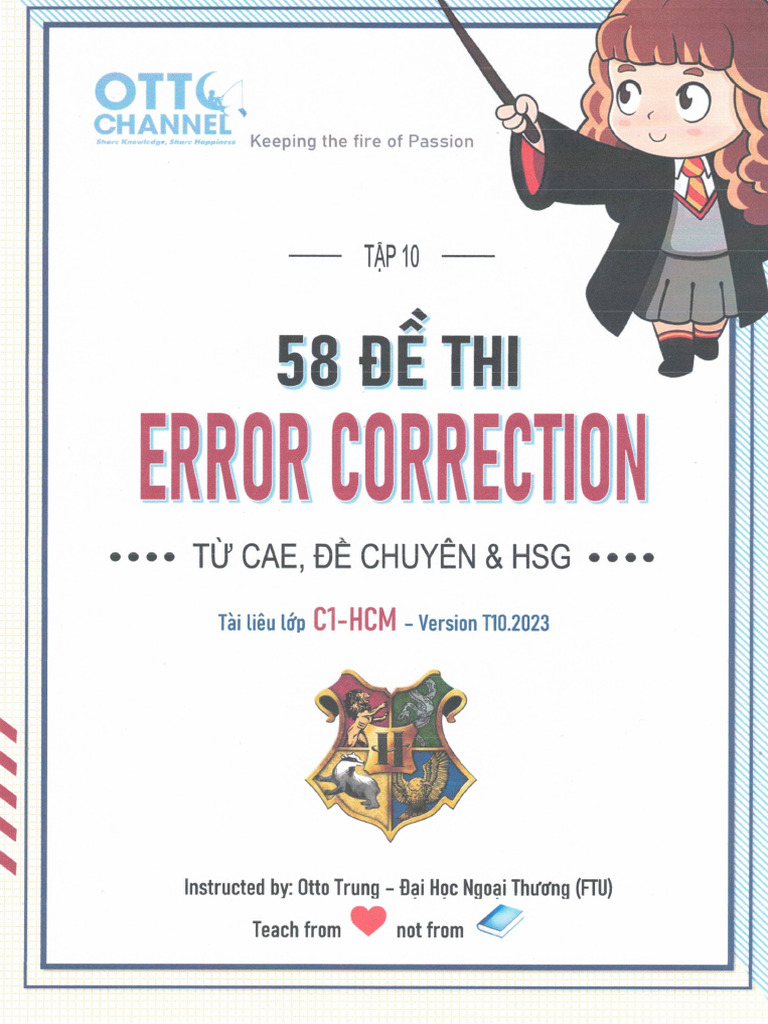 Tập 10 - 58 Đề Error Correction C1 | PDF