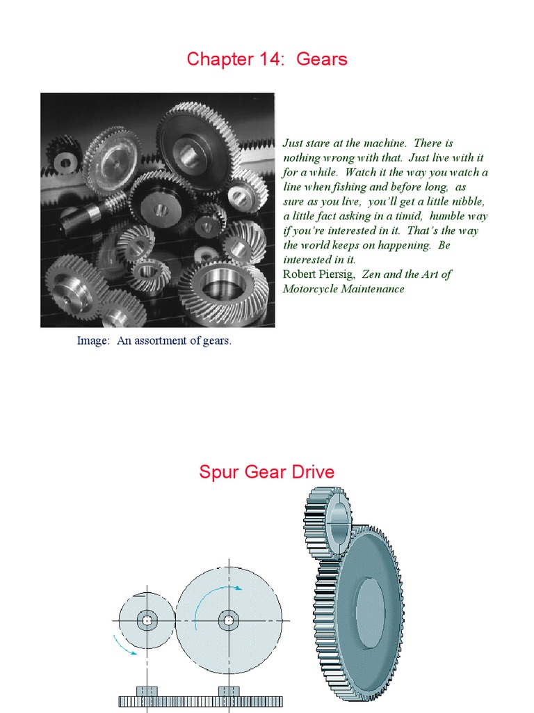 Gear Specifications and Geometry Overview | PDF | Gear | Applied And ...