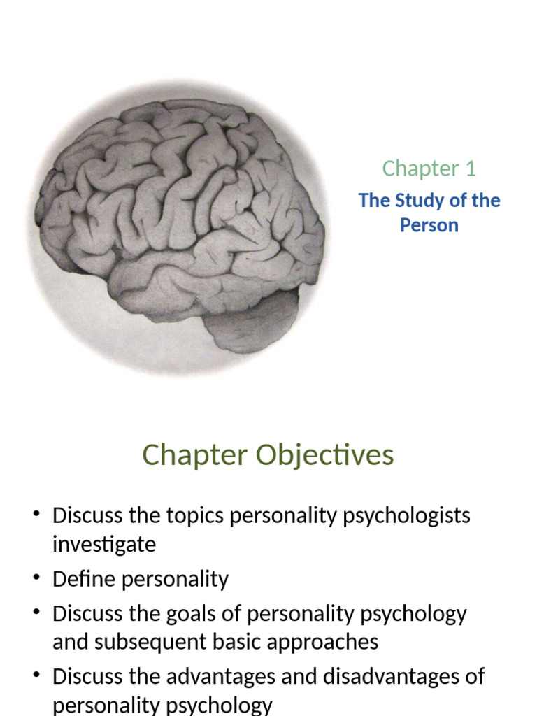 Chap01 Study of The Person - Tagged | PDF | Psychology | Personality ...