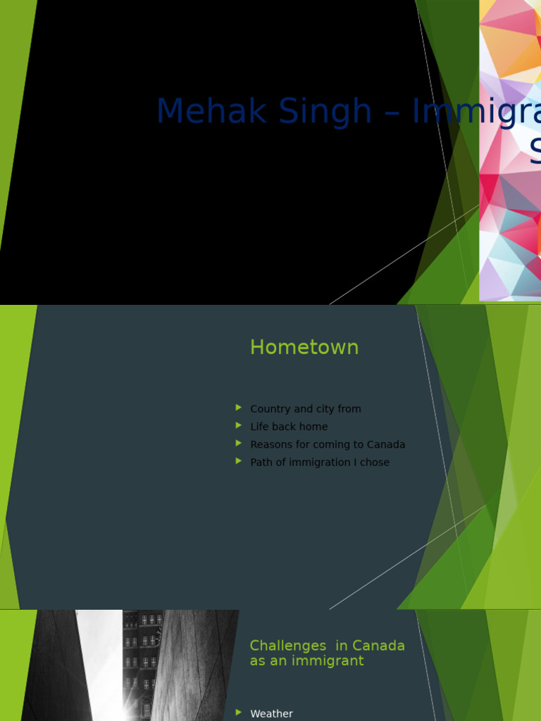 Mehak Singh - Immigration Story | PDF