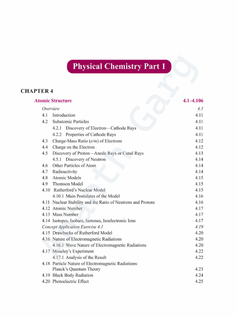 Atomic Structure Chapter Pdf